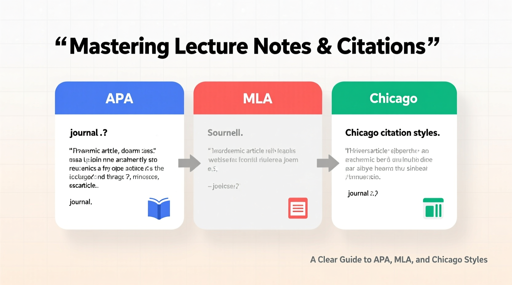 Mastering Lecture Notes Citations A Clear Guide To Apa Mla And Chicago ...