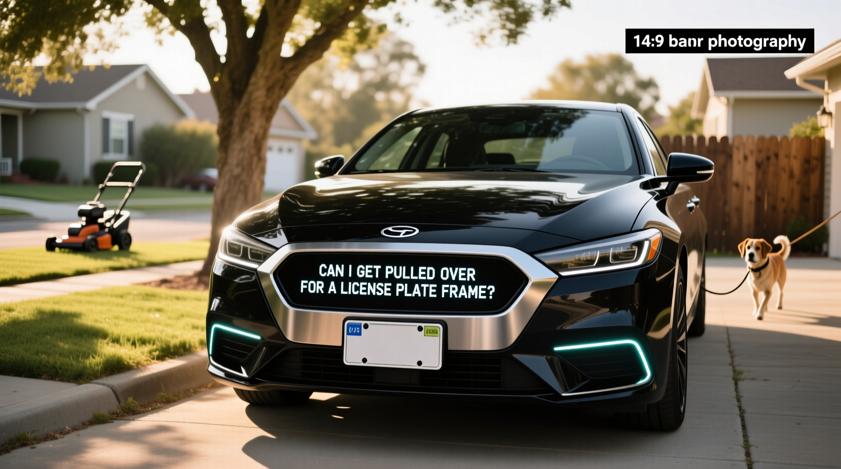 How to Choose Programmable License Plate Frame, Can I Get Pulled Over?