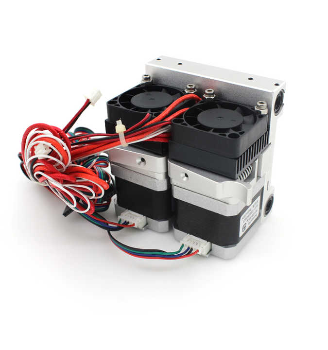 YouQi 24V 40W All Metal MK10 0.4MM Dual Nozzle Extruder for DIY 3D ...