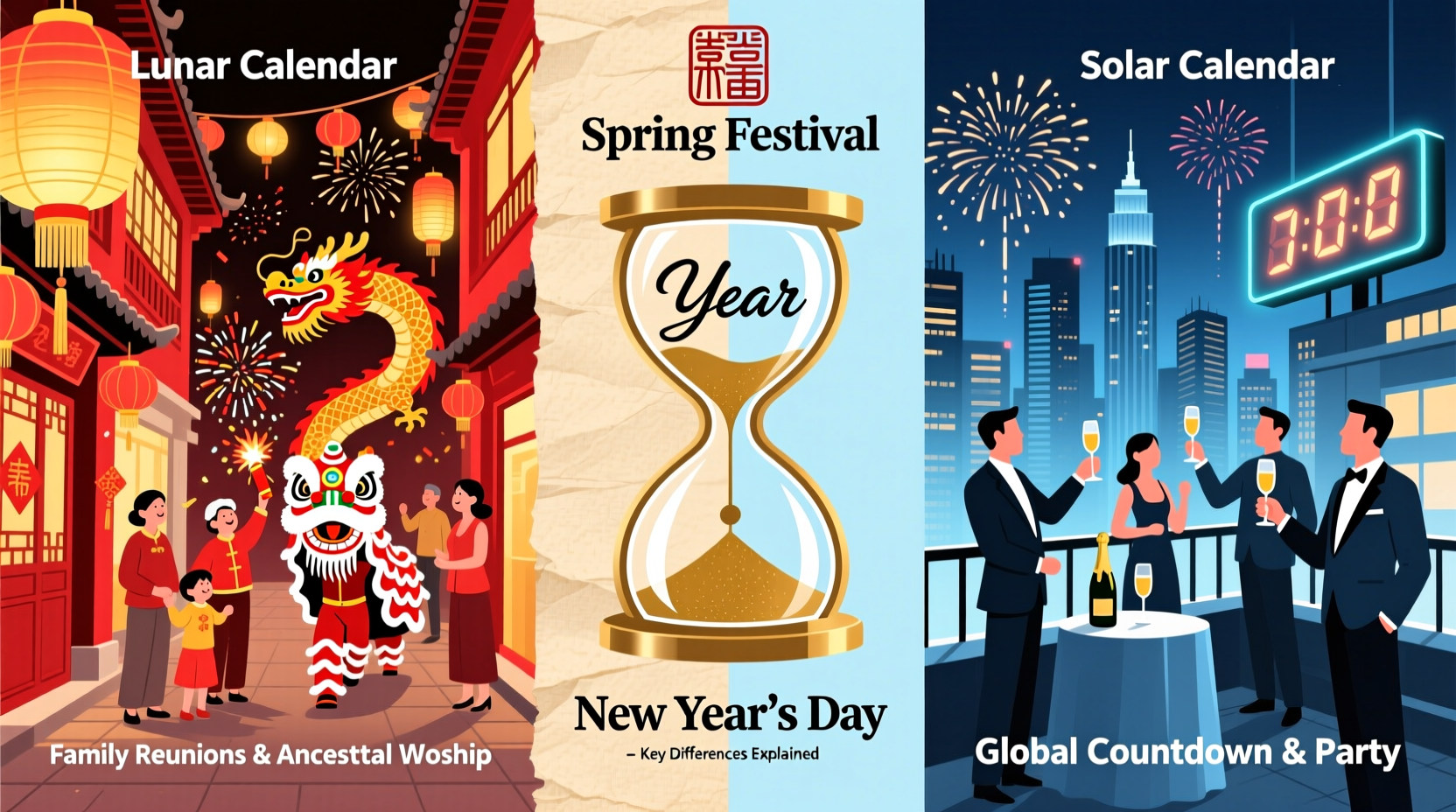 Chinese New Year vs. Gregorian New Year: Key Differences Explained