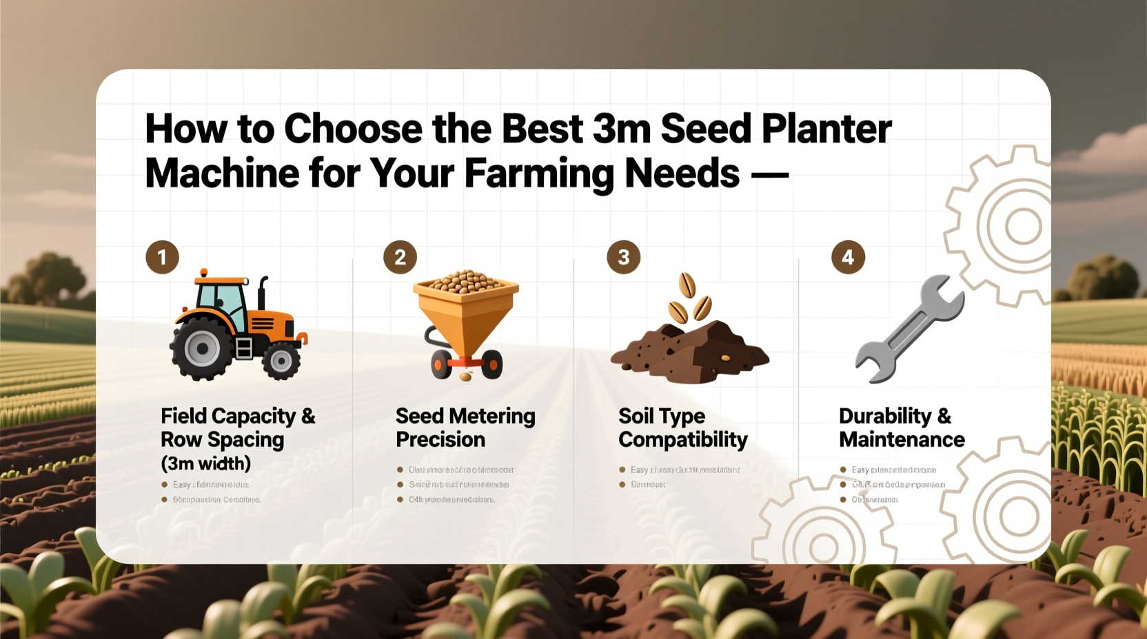 How to Choose the Best Seed Planter Machine 3m for Your Farming Needs