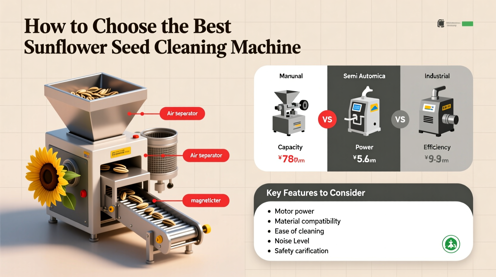 How to Choose the Best Sunflower Seed Cleaning Machine: A Complete Buyer's Guide
