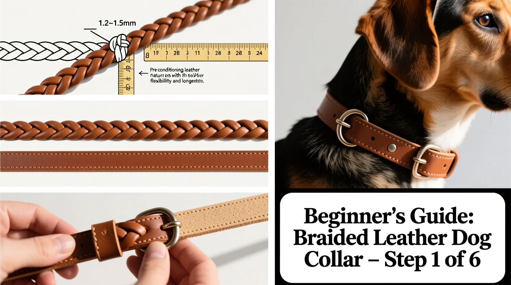 Crafting Durable And Stylish Braided Leather Dog Collars A Step By Step ...