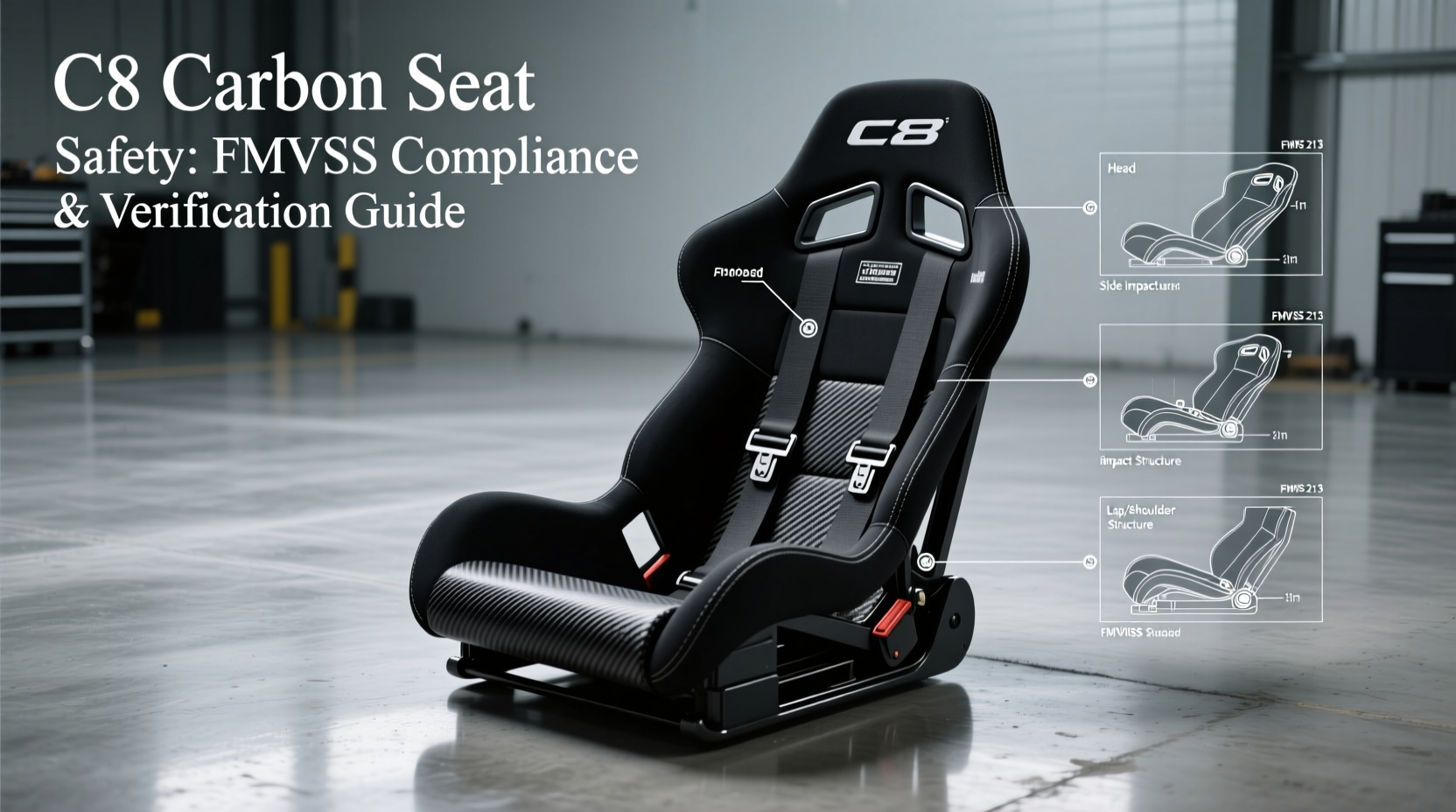 C8 Carbon Seat Safety: FMVSS Compliance & Verification Guide