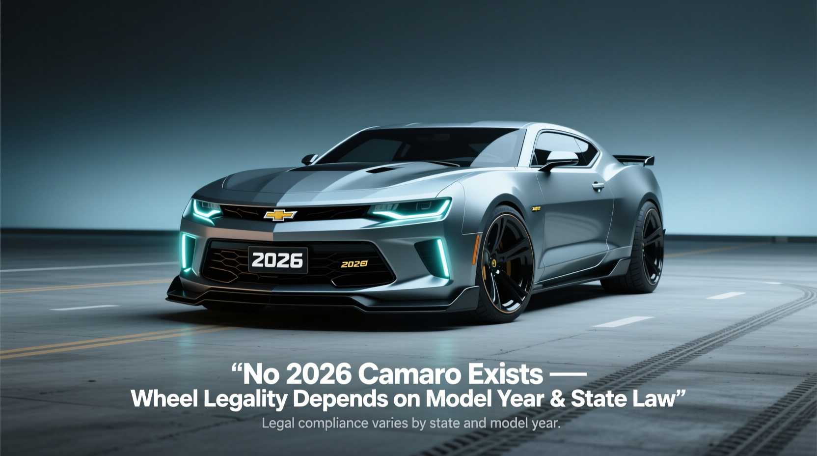 No 2026 Camaro Exists — Wheel Legality Depends on Model Year & State Law