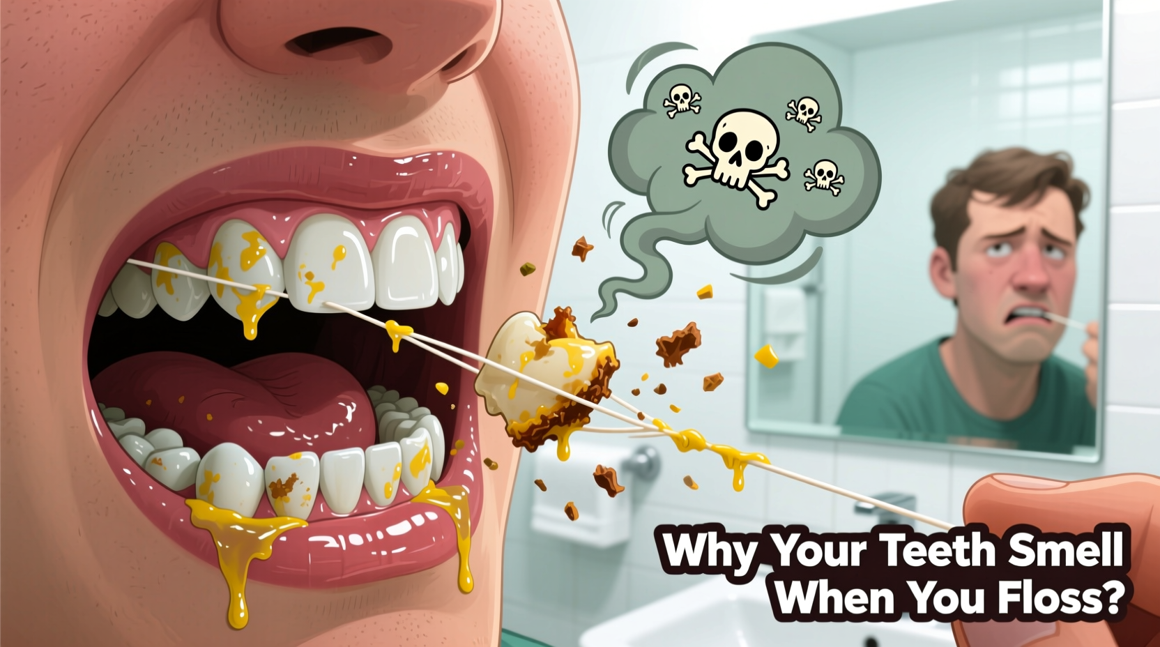 Flossing Stinky Why Your Teeth Smell When You Floss