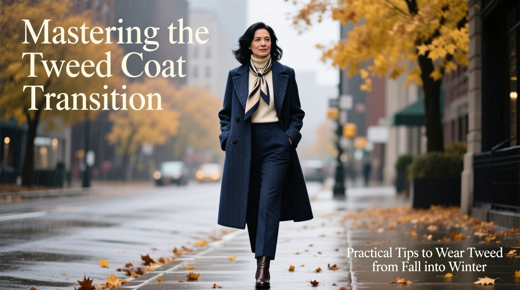Mastering The Tweed Coat Transition Practical Tips To Wear Tweed From ...