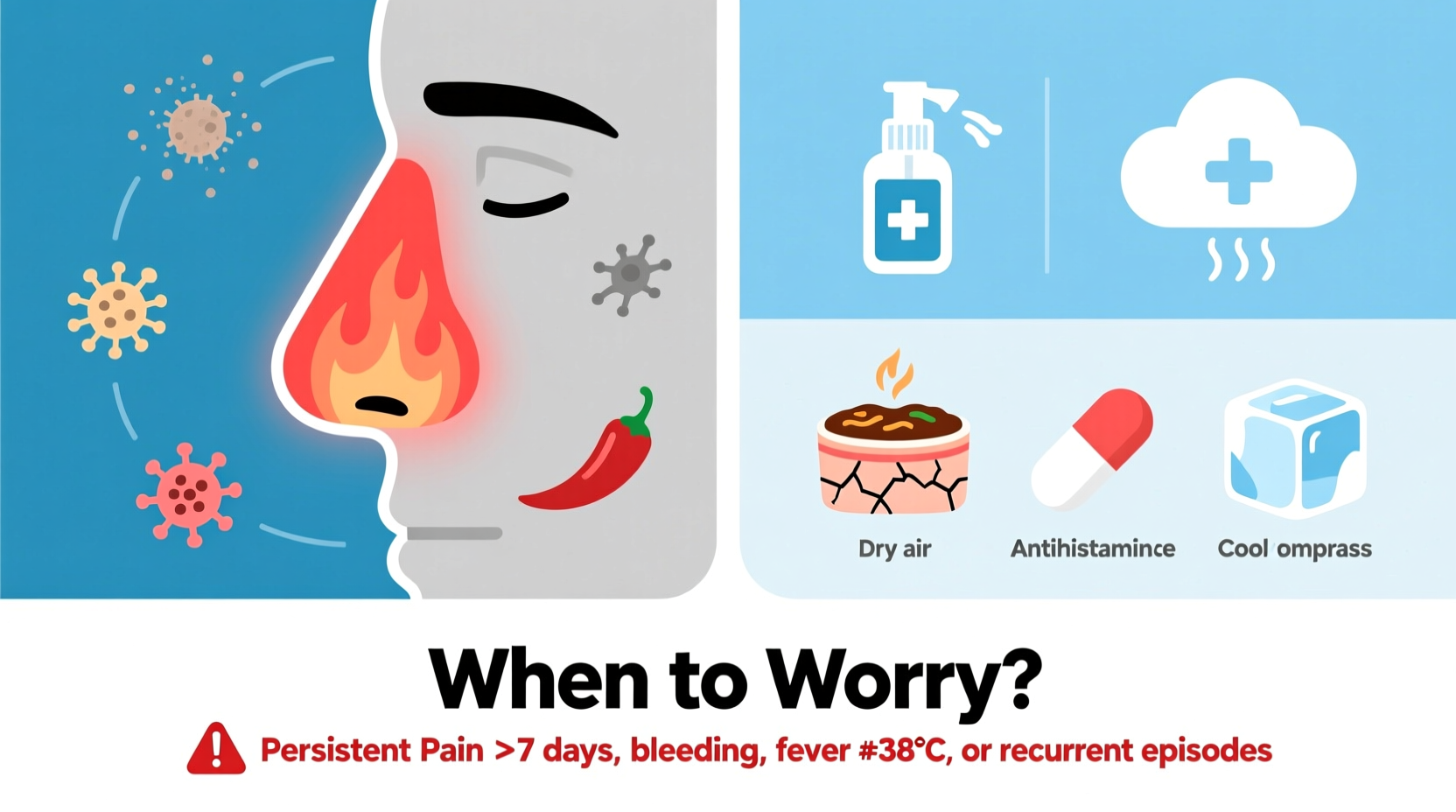 Burning Nose Common Causes Treatment When To Worry