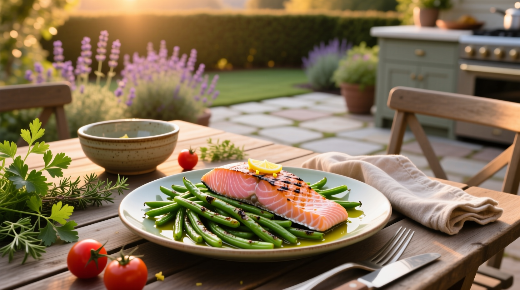 How to Make a Healthy Salmon and Green Beans Recipe