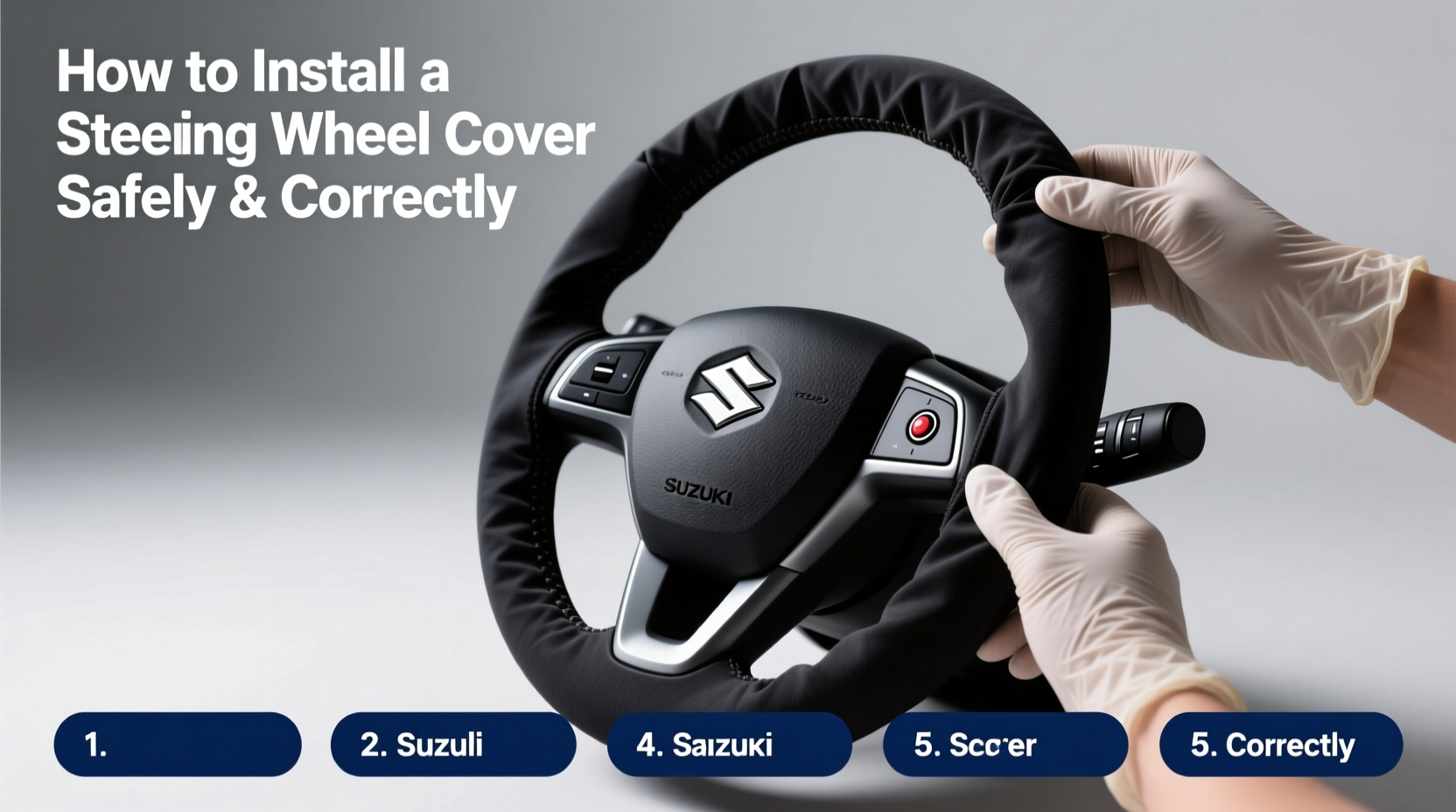 How to Install a Suzuki Steering Wheel Cover Safely & Correctly