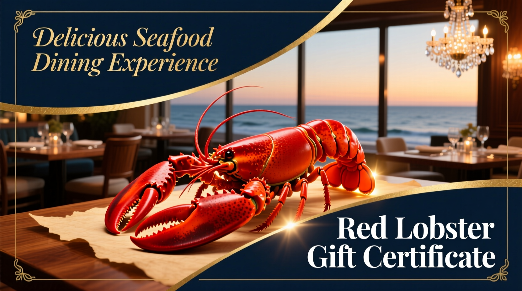 Red Lobster Gift Certificate Delicious Seafood Dining Experience