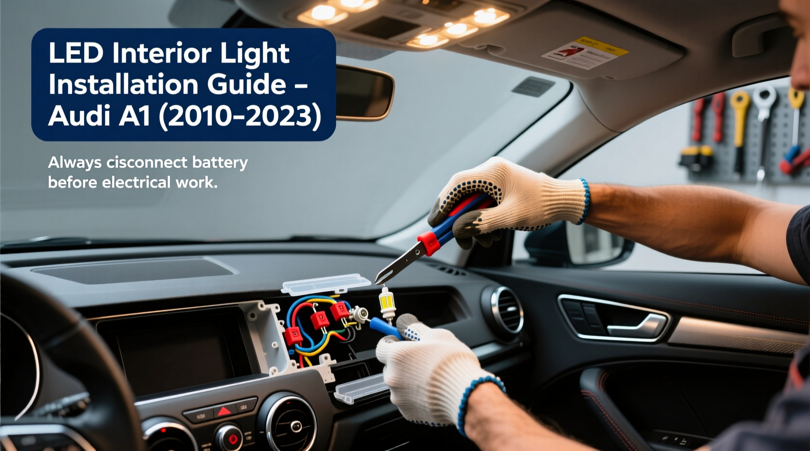 How to Install LED Interior Lights in an Audi A1 (2010–2023)