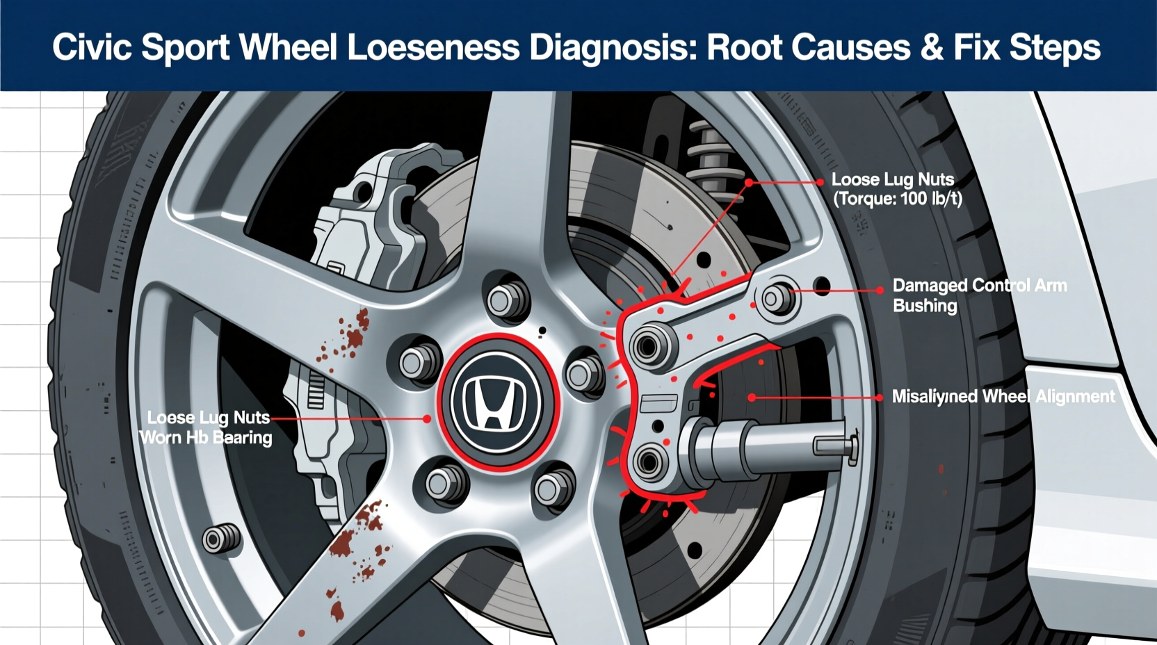Civic Sport Wheel Looseness Diagnosis: Root Causes & Fix Steps
