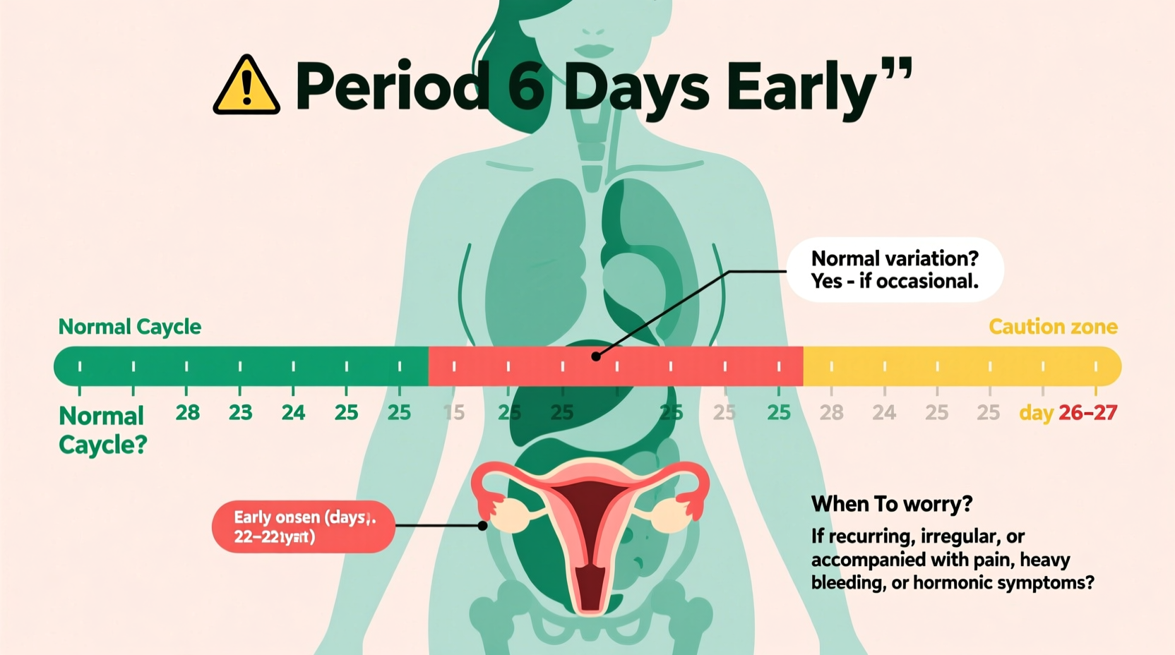 Period 6 Days Early Causes Normalcy And When To Worry