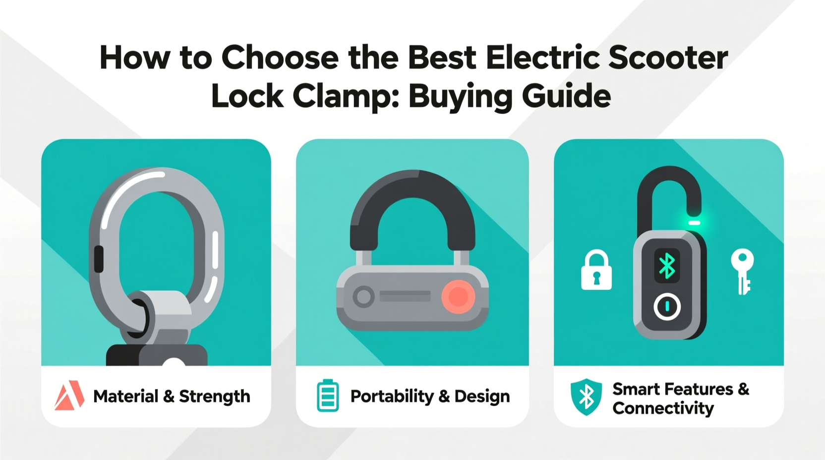How to Choose the Best Electric Scooter Lock Clamp: Buying Guide