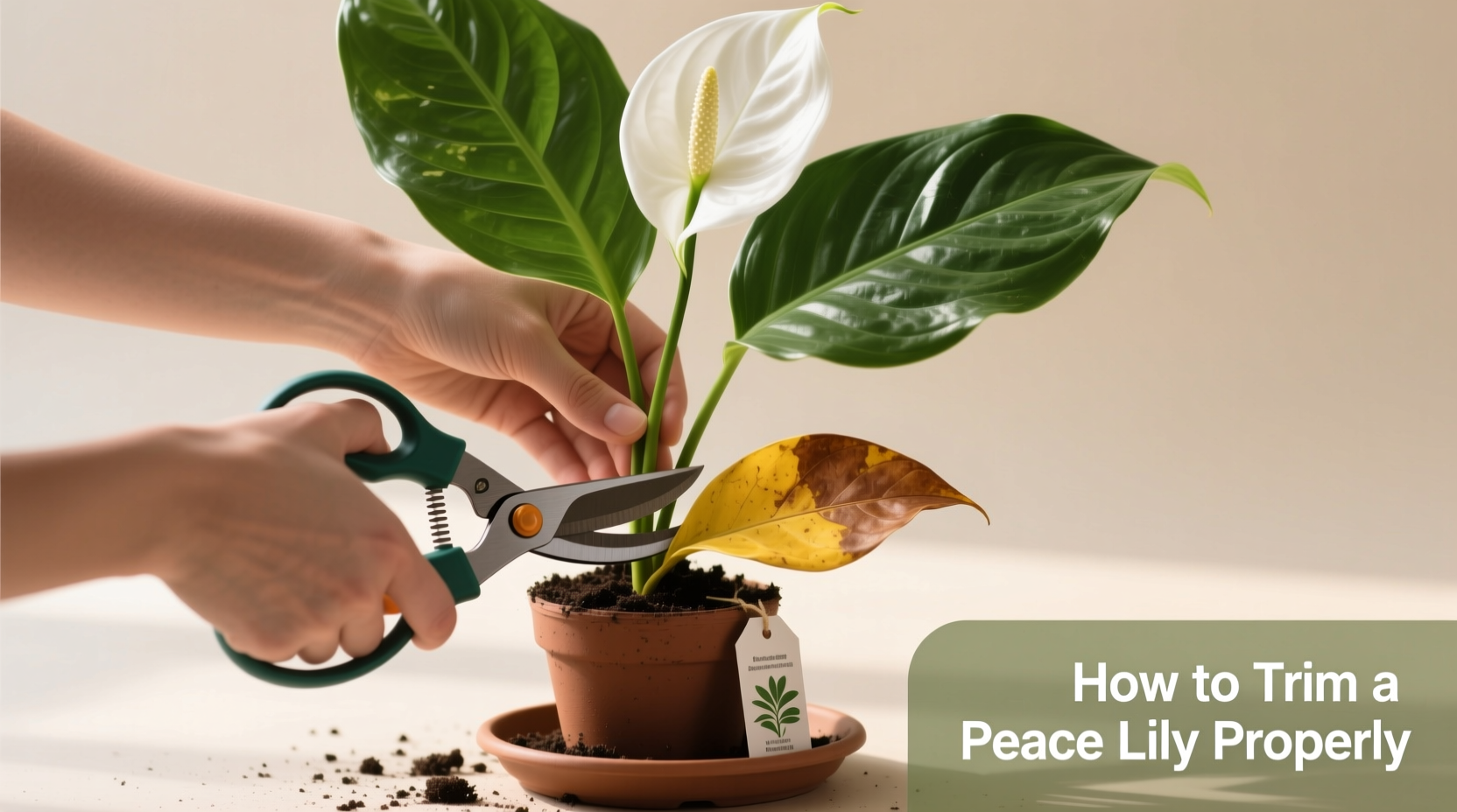 How to Trim a Peace Lily Properly