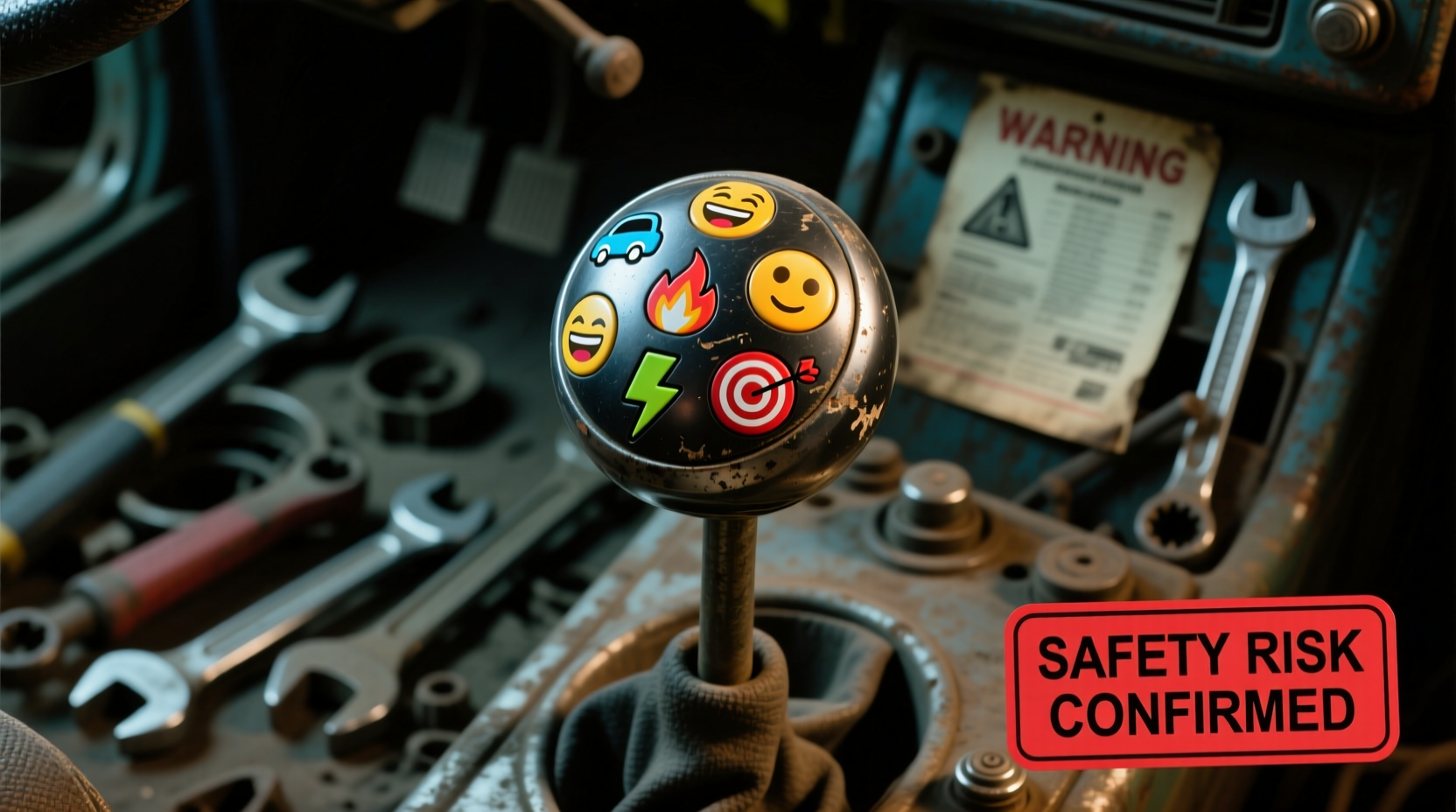 Emoji Knobs on Manual Transmissions: Safety Risks Confirmed