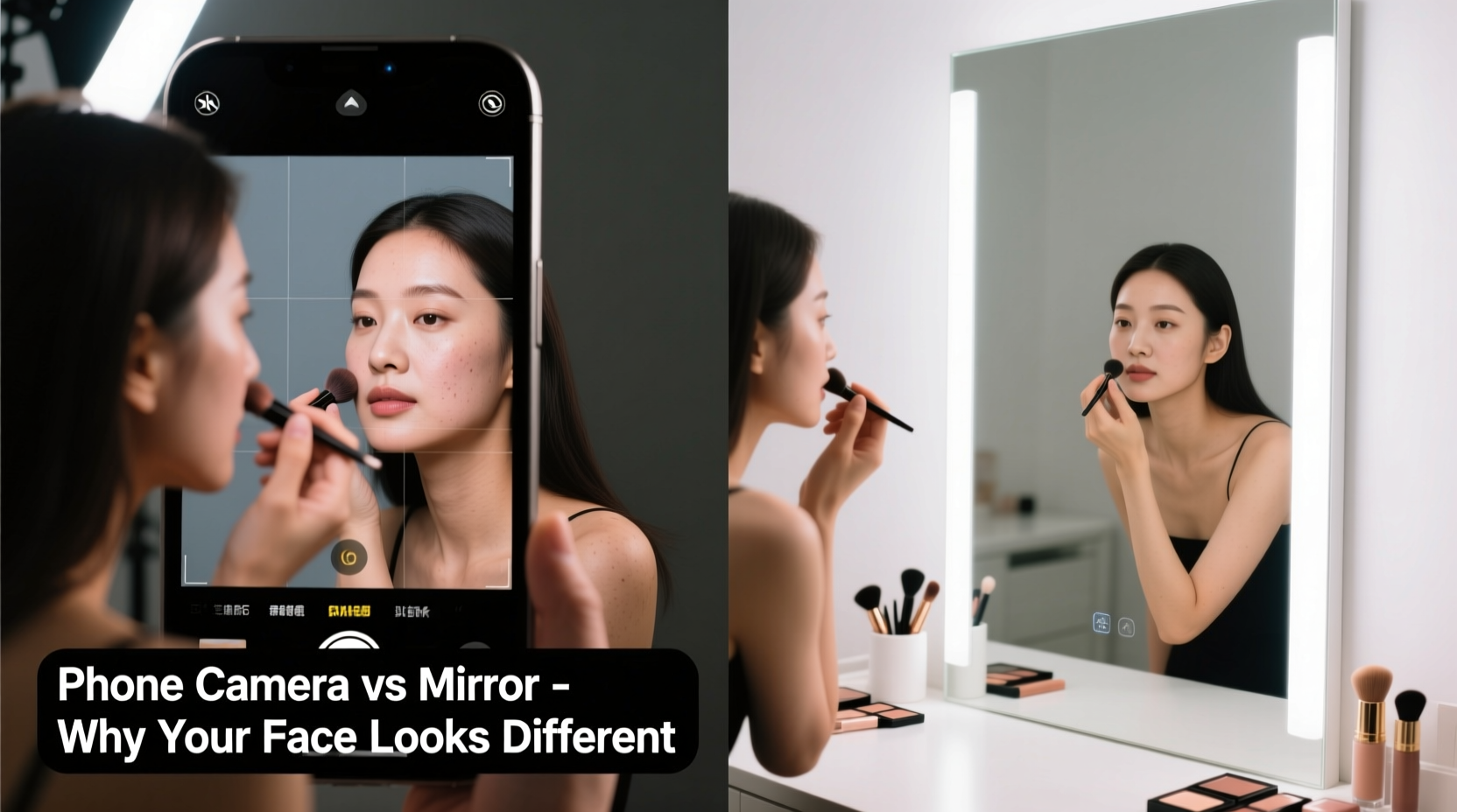 Phone Camera Vs Mirror For Makeup Why Does My Face Look So Different