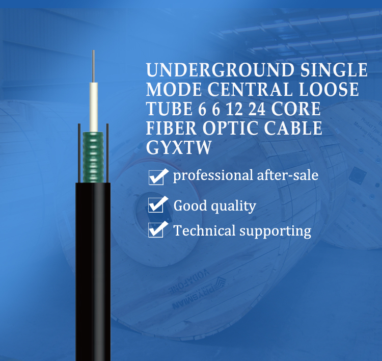 GYXTC8Y 24 Cores Single Mode Fiber Optic Cable Manufacturers and ...