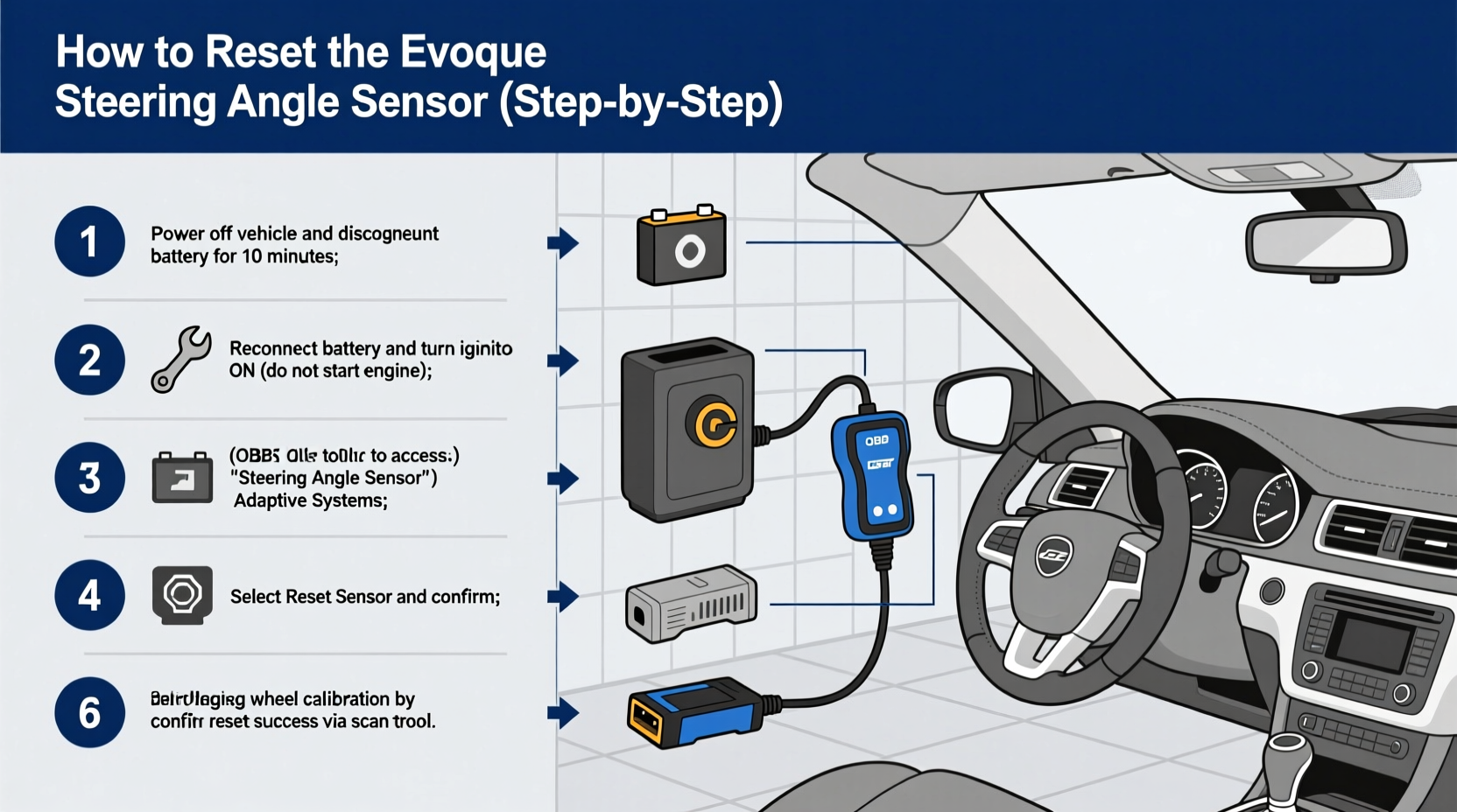 How to Reset the Evoque Steering Angle Sensor (Step-by-Step)