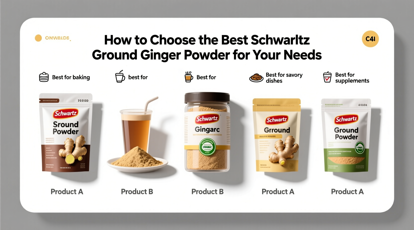 How to Choose the Best Schwartz Ground Ginger Powder for Your Needs