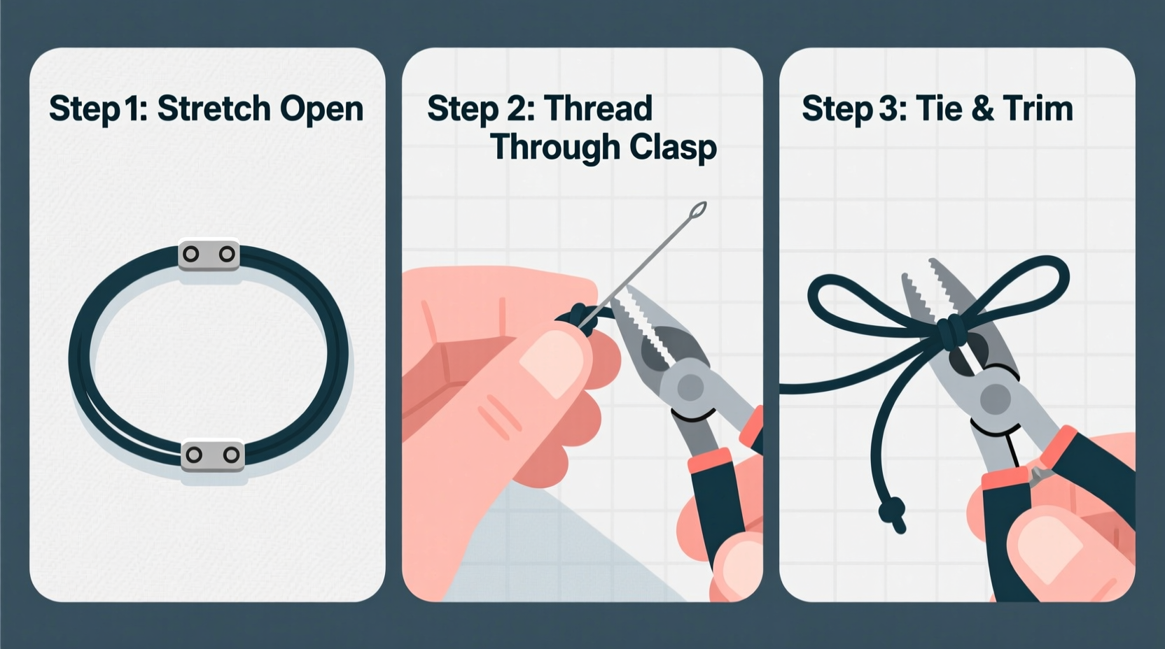 How To Easily Resize An Elastic Cord Bracelet For A Comfortable And ...