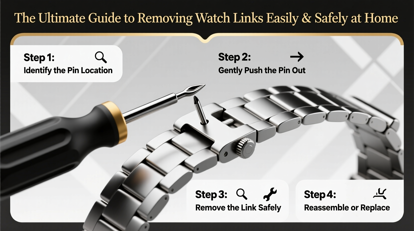 The Ultimate Guide To Removing Watch Links Easily And Safely At Home