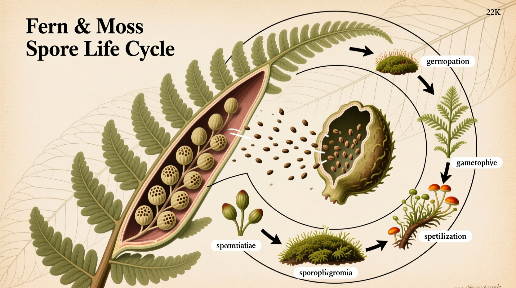How Do Ferns and Mosses Reproduce? Spore Life Cycle Explained