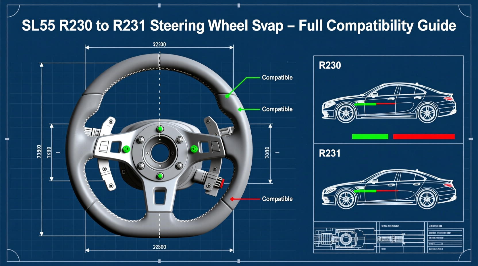 SL55 R230 to R231 Steering Wheel Swap: Full Compatibility Guide