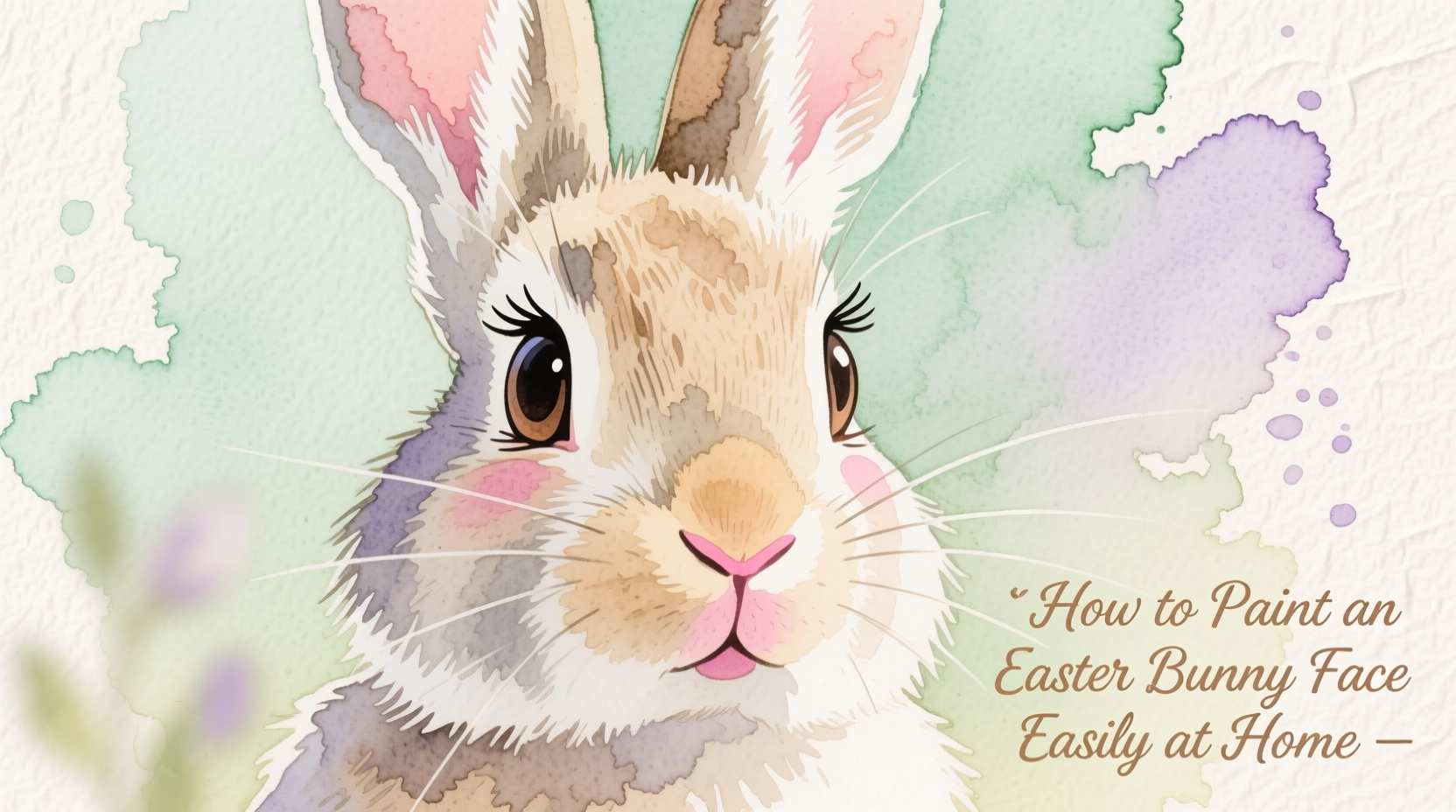 How to Paint an Easter Bunny Face Easily at Home