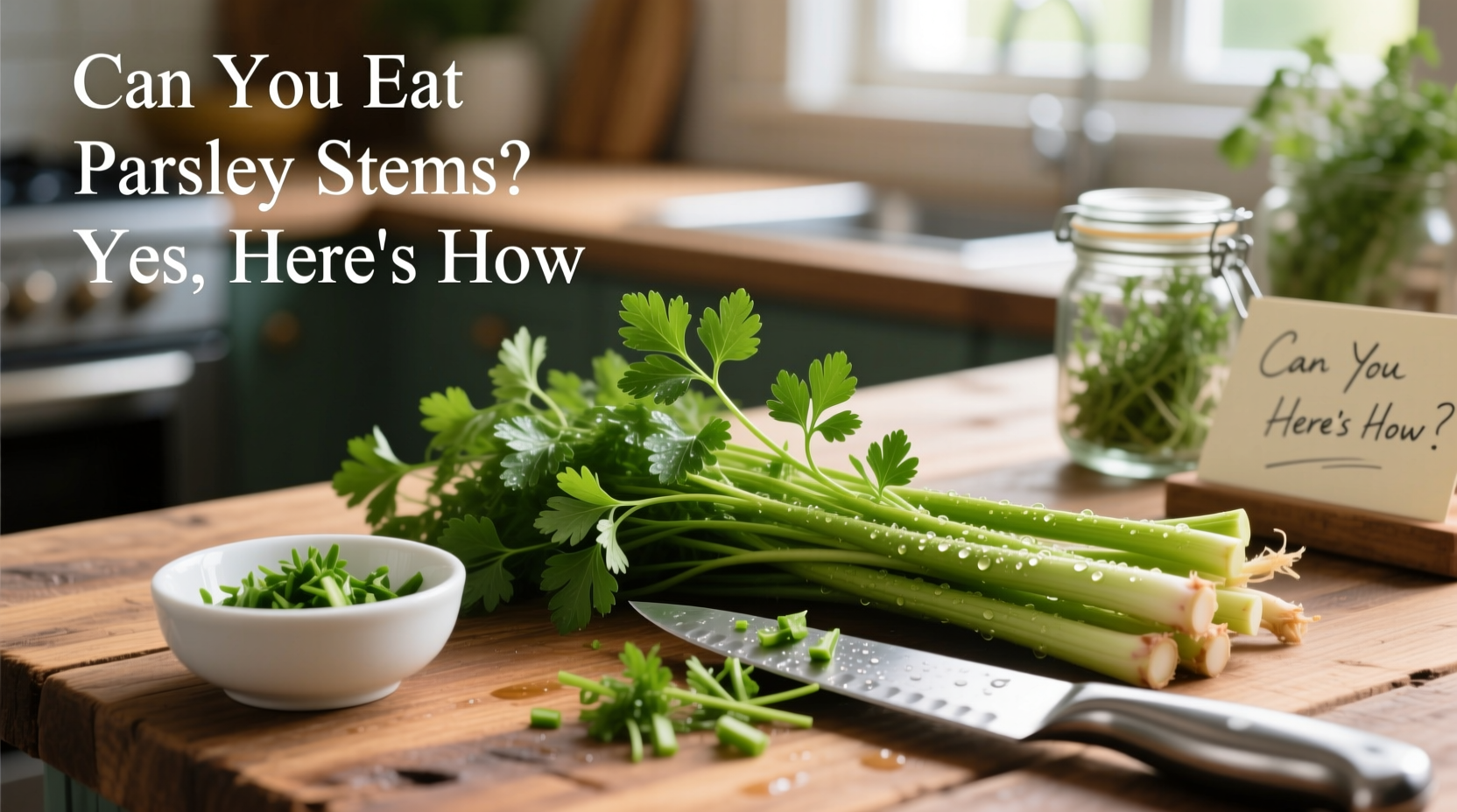Can You Eat Parsley Stems? Yes, Here's How