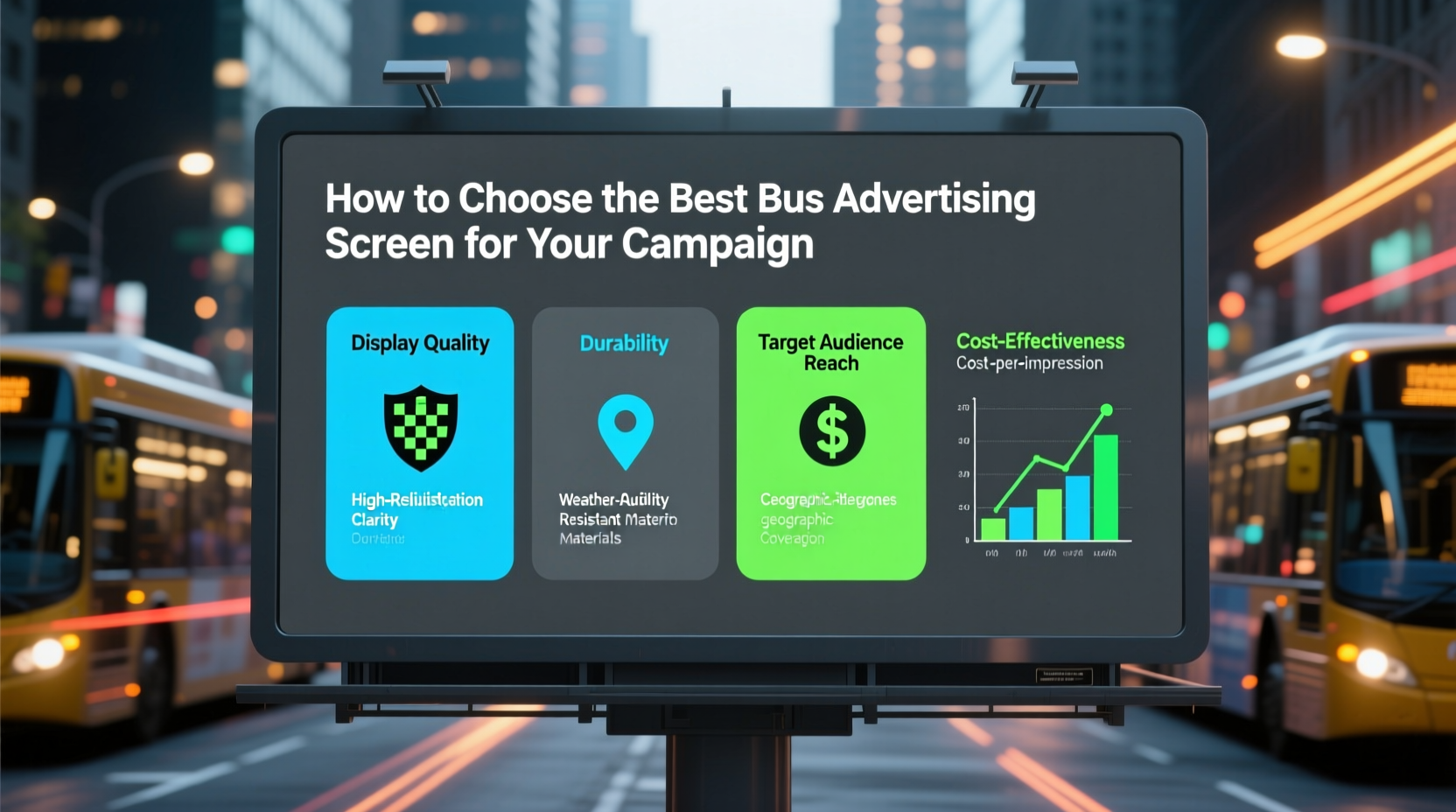 How to Choose the Best Bus Advertising Screen for Your Campaign