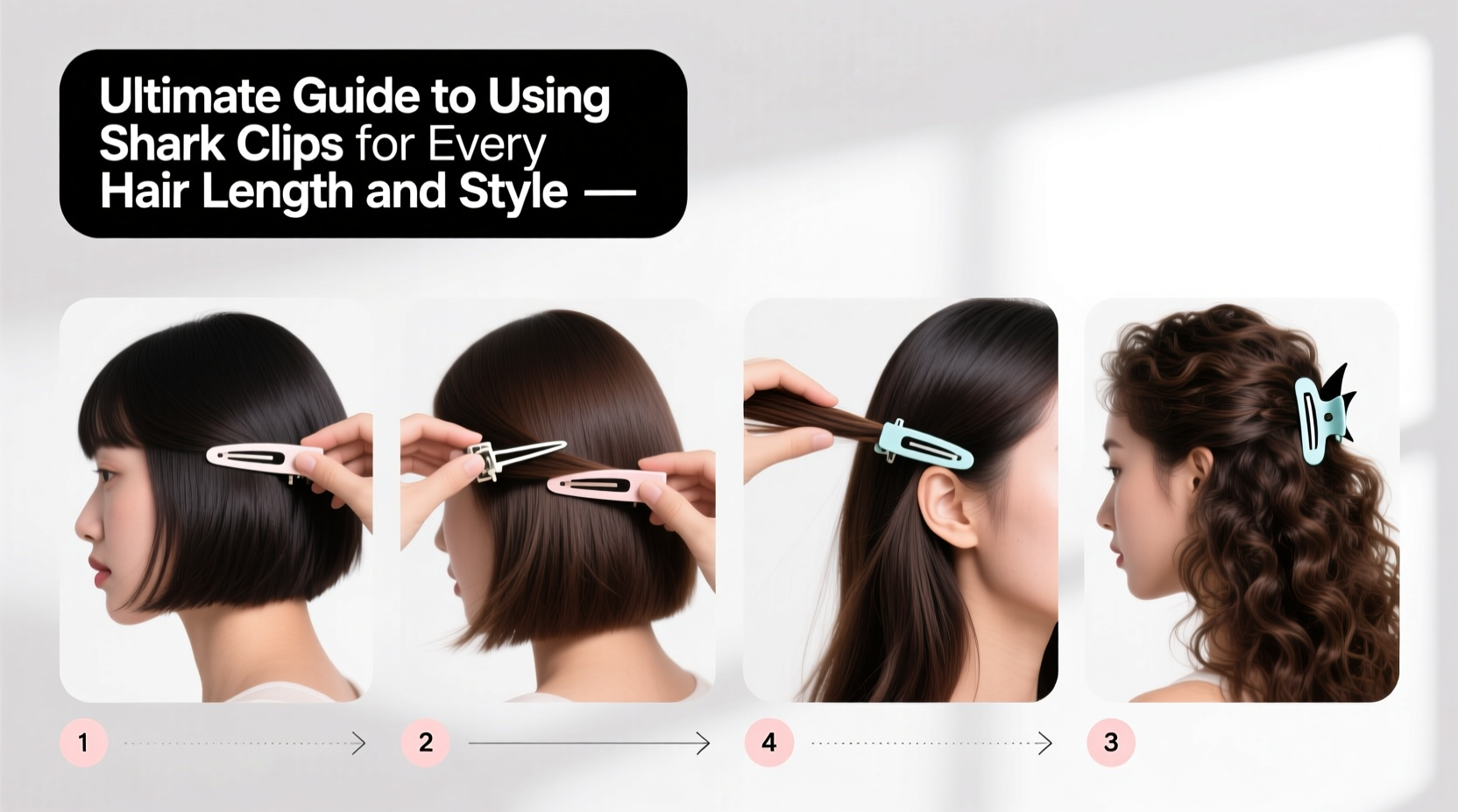 Ultimate Guide To Using Shark Clips For Every Hair Length And Style