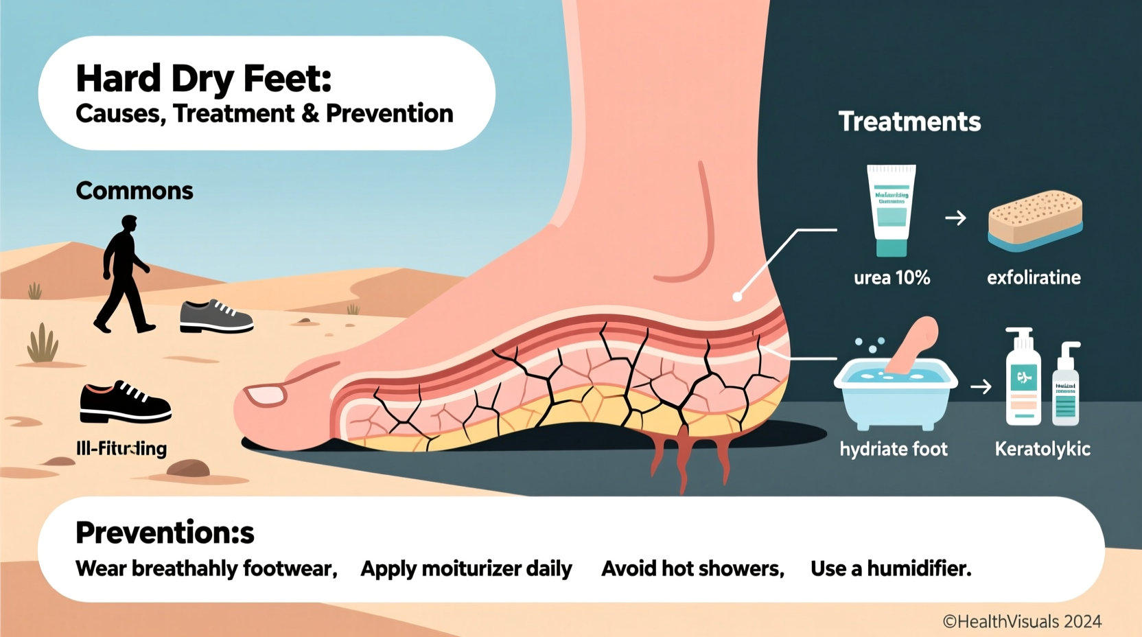 Hard Dry Feet Causes Treatment And Prevention Tips