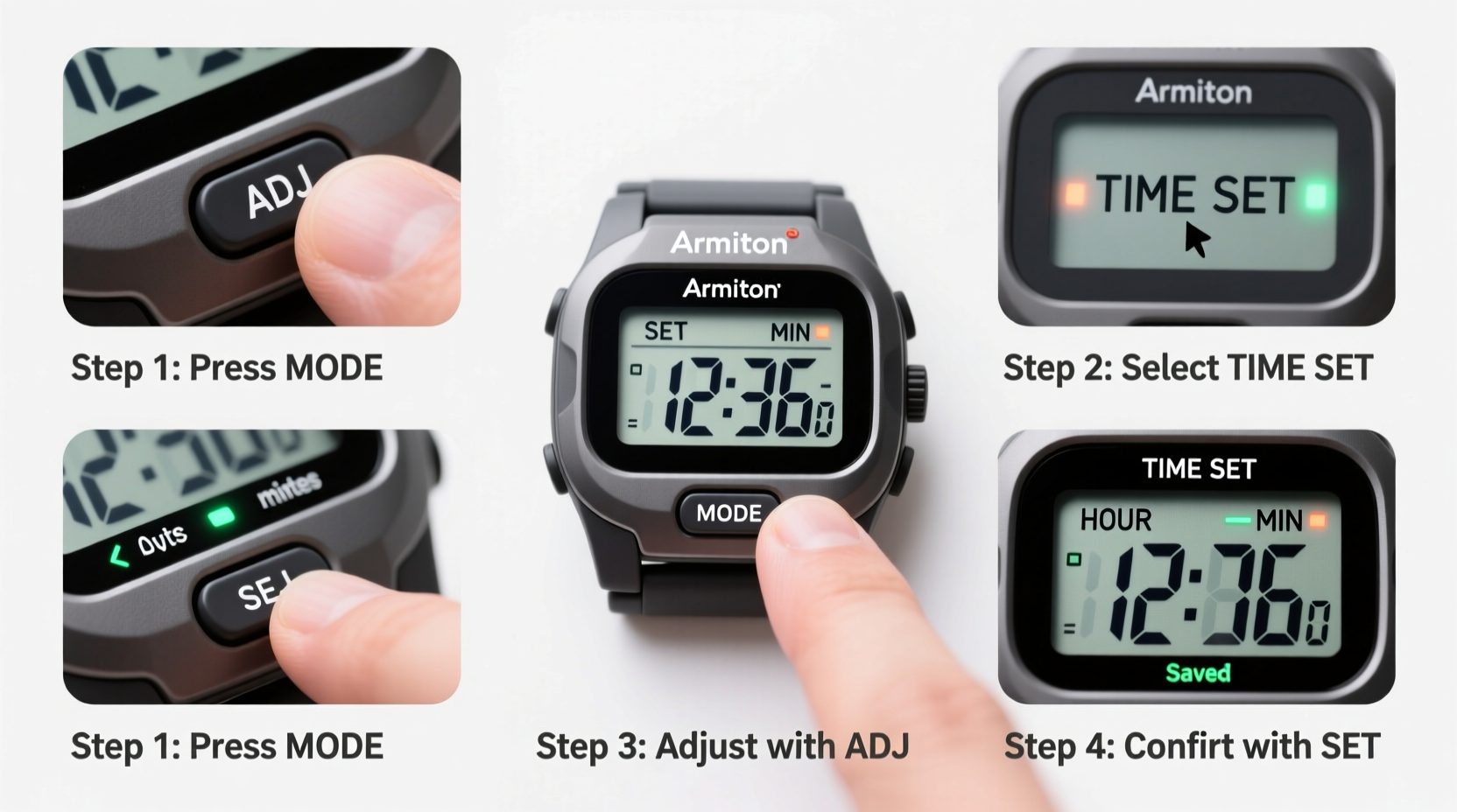 Step By Step Guide To Changing The Time On Your Armitron Wr330ft ...