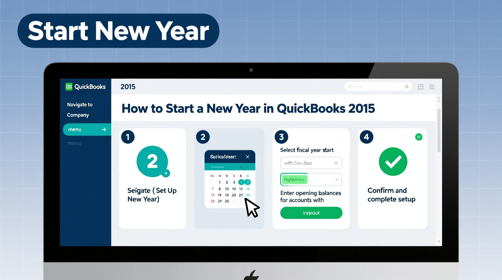 How to Start a New Year in QuickBooks 2015