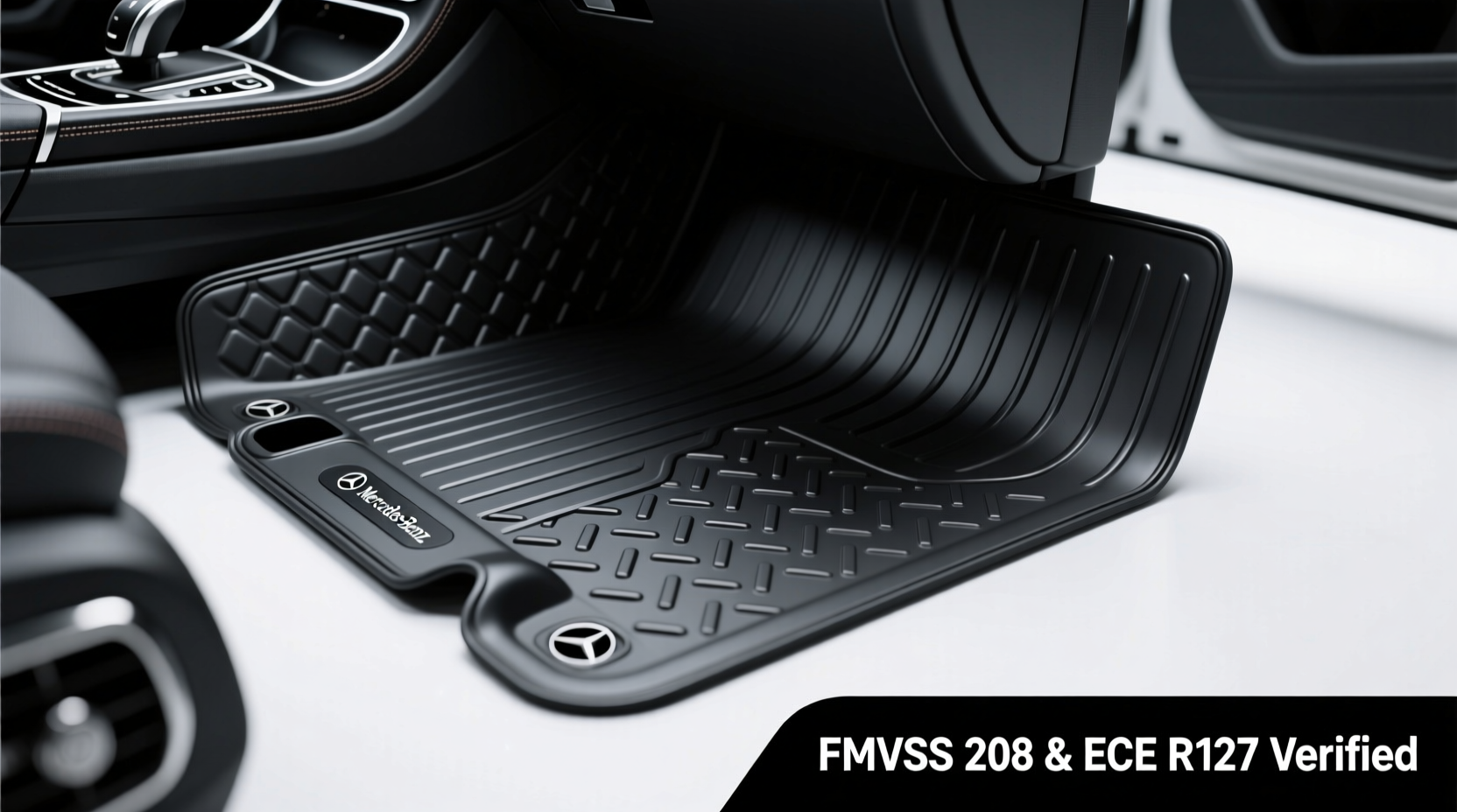 W204 Floor Mats Safety Compliance: FMVSS 208 & ECE R127 Verified