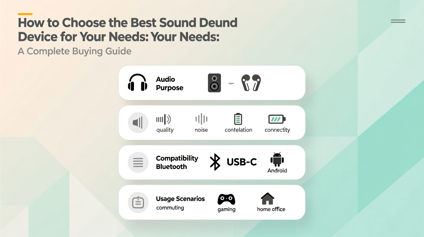 How to Choose the Best Sound Device for Your Needs: A Complete Buying Guide