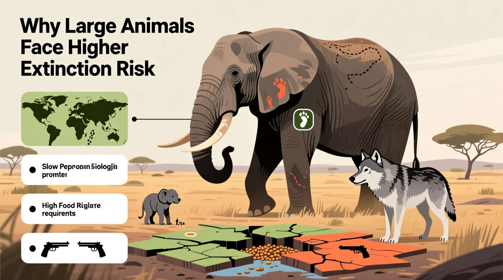Why Are Large Animals More Likely To Face Extinction