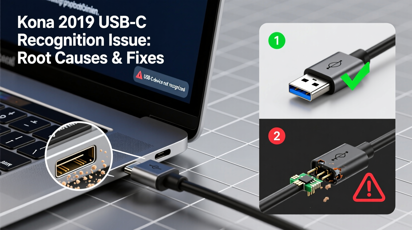Kona 2019 USB-C Recognition Issue: Root Causes & Fixes