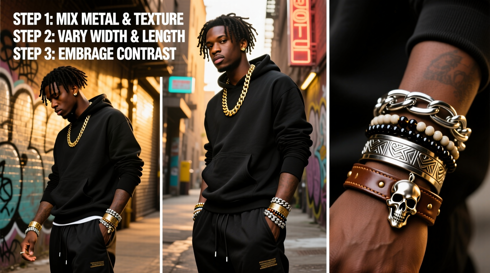 Mastering Bracelet Layering For A Bold Hip Hop Style A Step By Step Guide