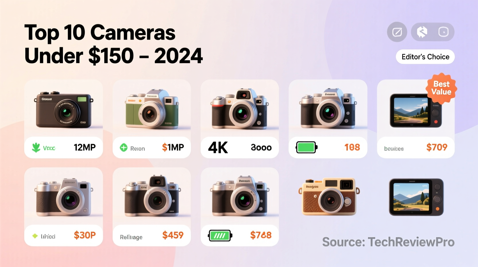 Top 10 Best Cameras Under 150 For Quality Budget Friendly Picks