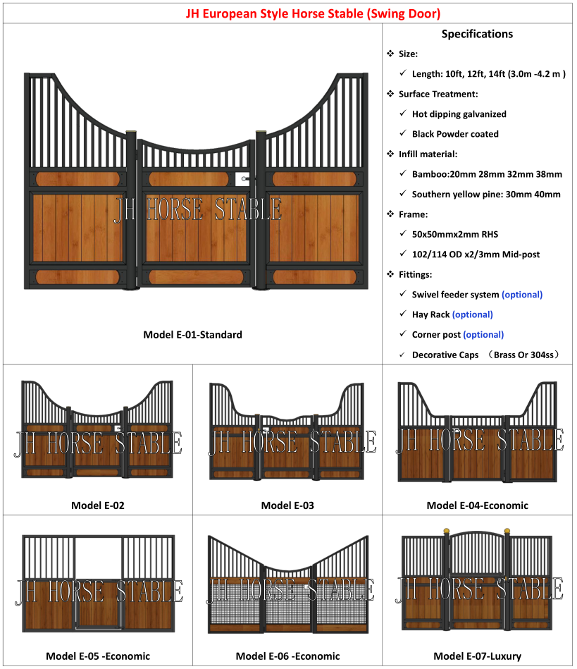 Mobile Modular Equine Products Side Panel Partitions Dividers Horse Portable Stables
