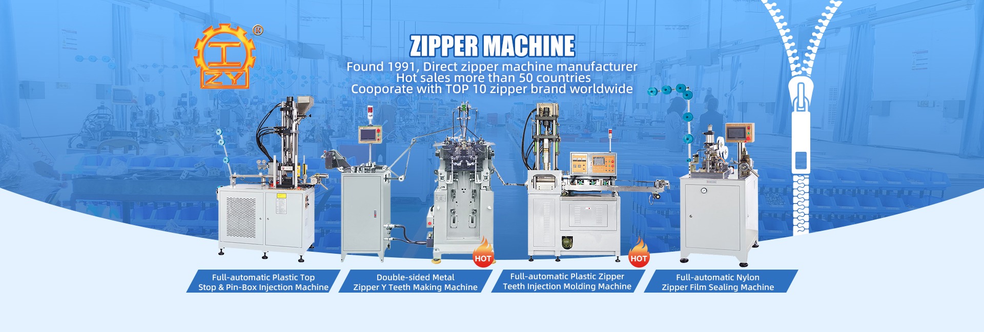 Guangzhou Zhenyu Zipper Machines Co., Ltd. - metal zipper machines ...