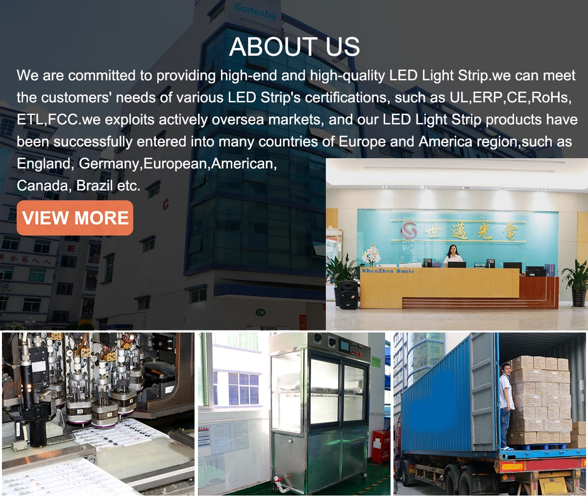 Shenzhen Smile Lighting Co., Ltd. - LED Strip Light, LED Module