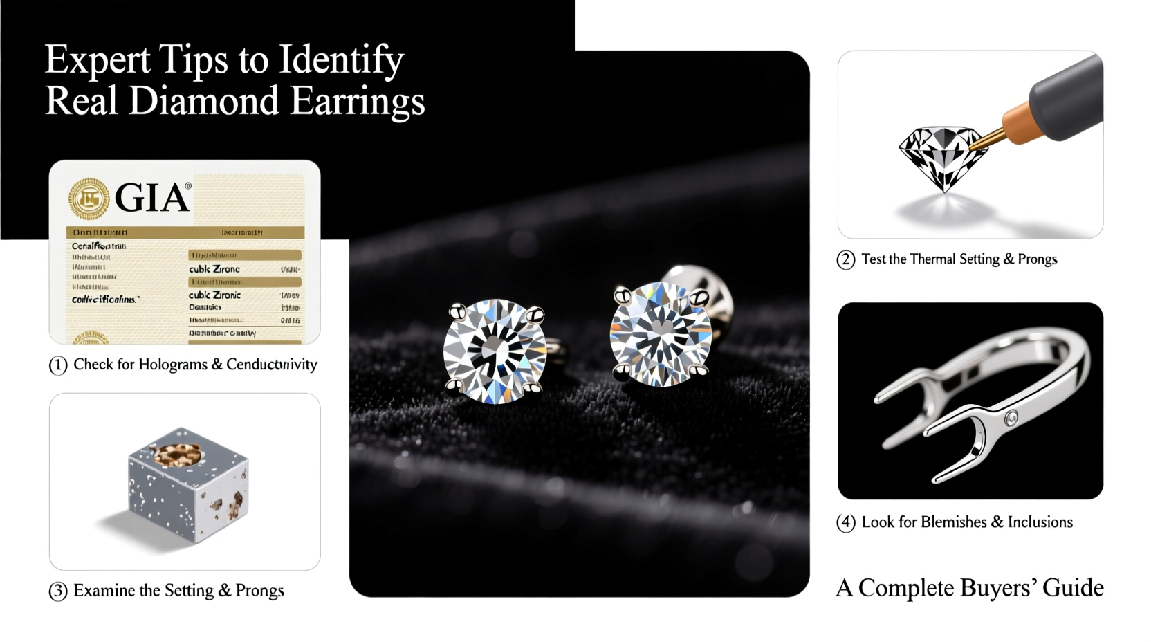 Expert Tips To Identify Real Diamond Earrings A Complete Buyers Guide
