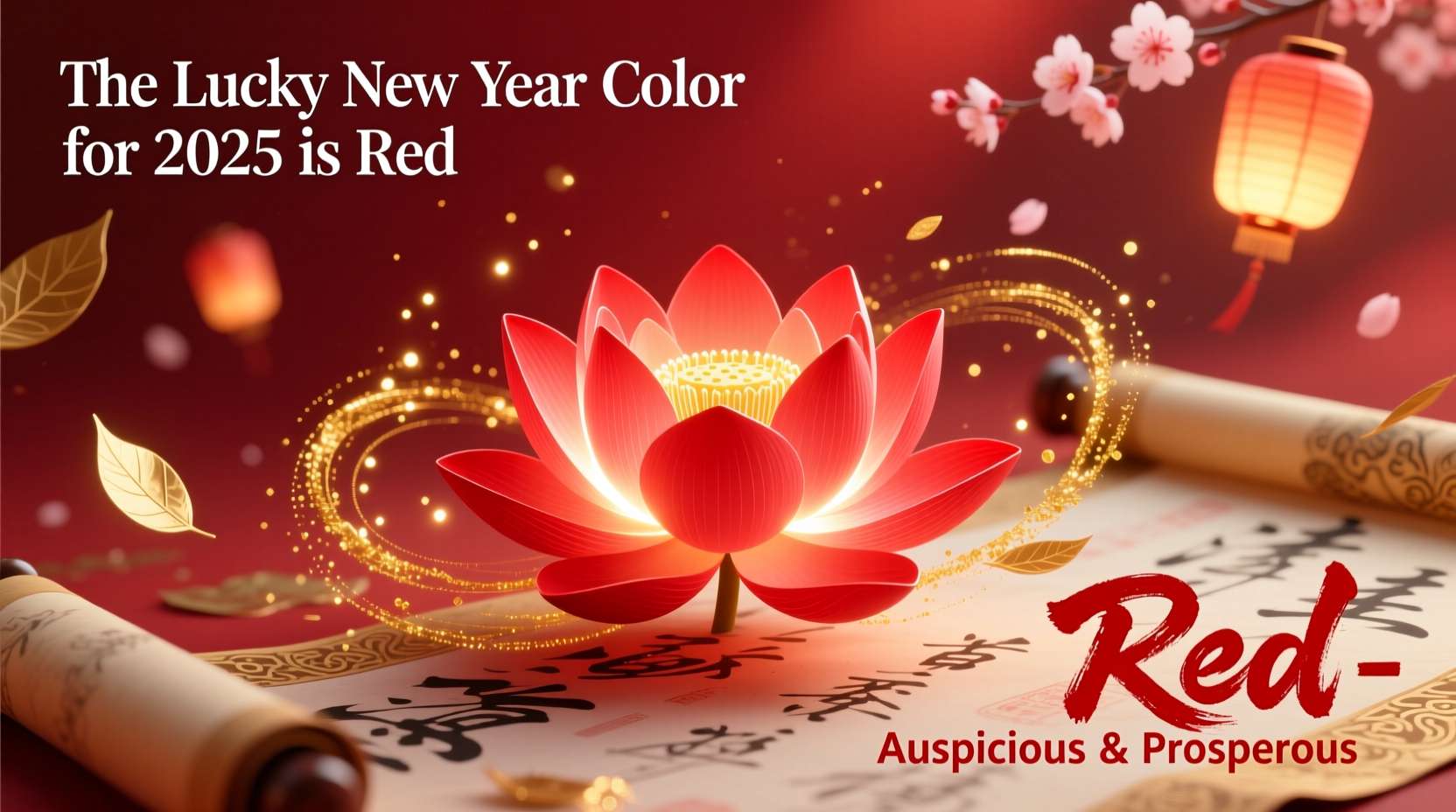 The Lucky New Year Color for 2025 is Red