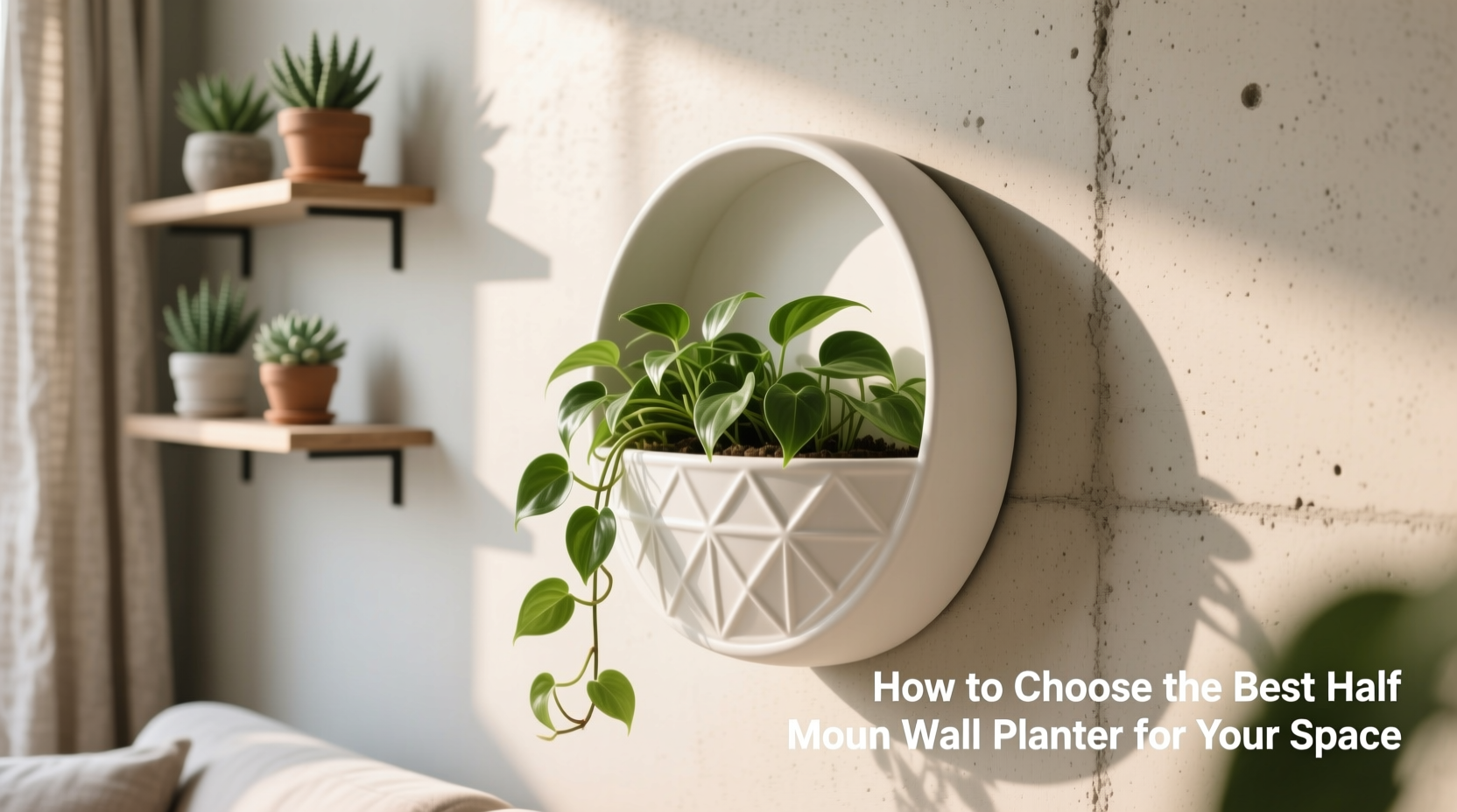 How to Choose the Best Half Moon Wall Planter for Your Space