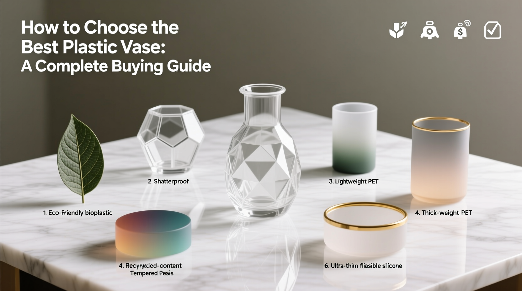 How to Choose the Best Plastic Glass Vase: A Complete Buying Guide