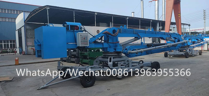 Wheeled concrete placing machine/concrete placing machine/mobile ...